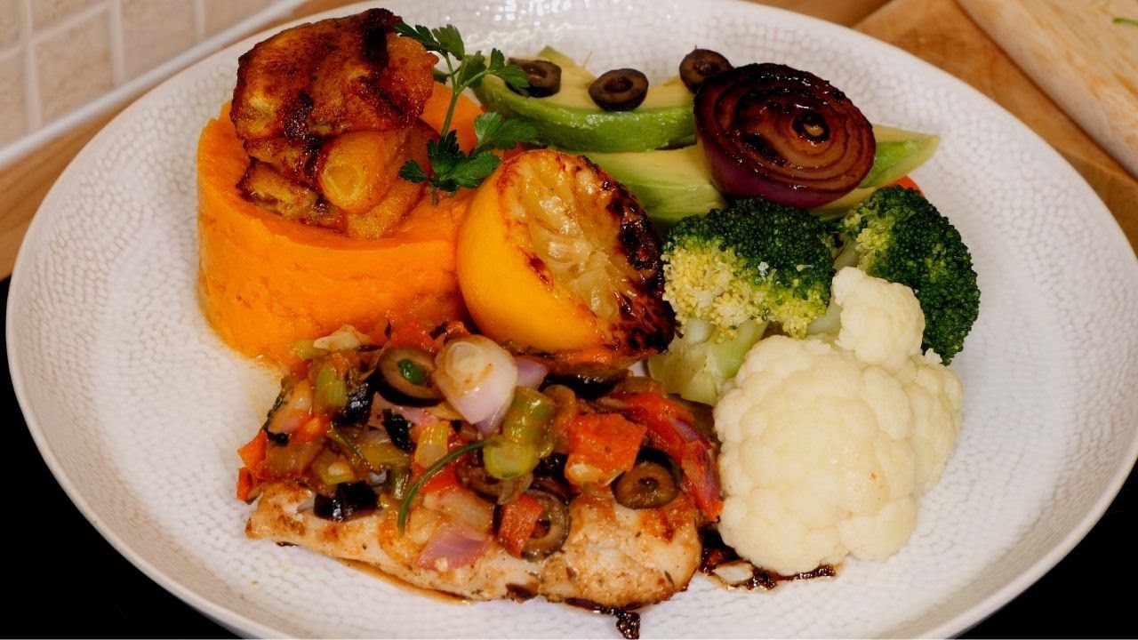 Sunday Dinner For Mother's Day, Pan Fried Fish With Sweet Mash ...