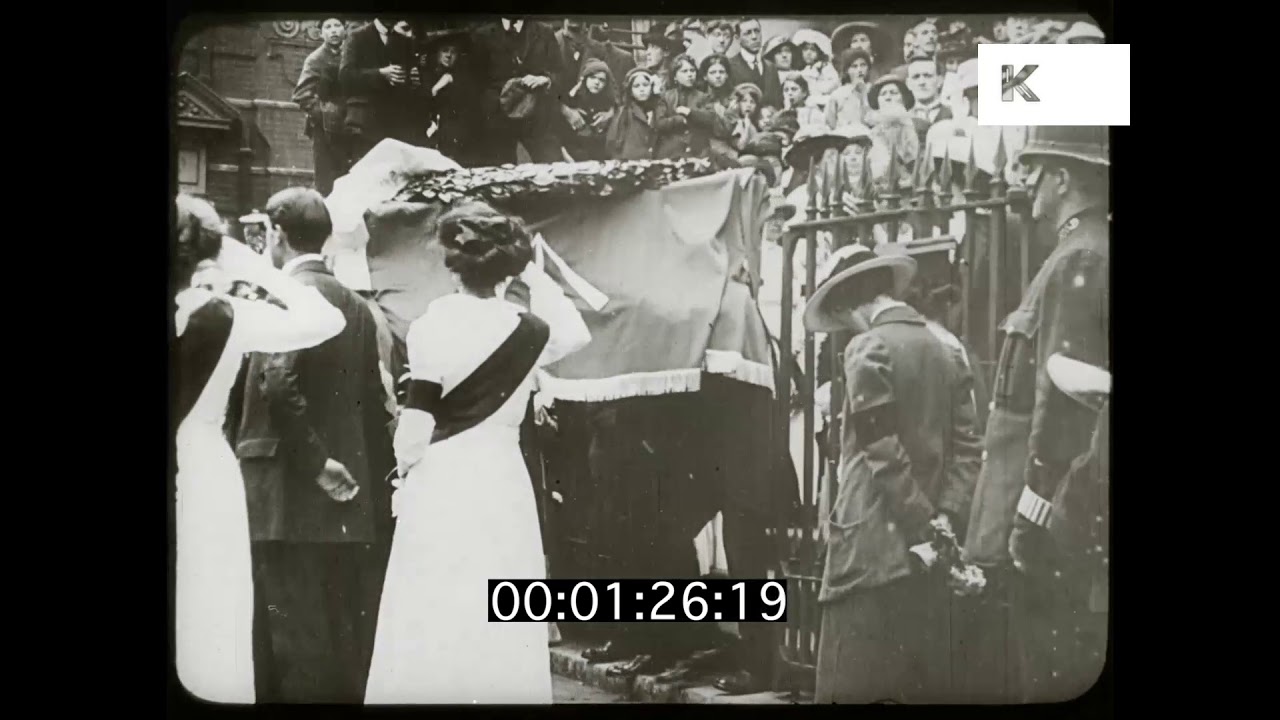 Emily Davison's Funeral 1913, UK Suffragette, HD from 35mm - YouTube