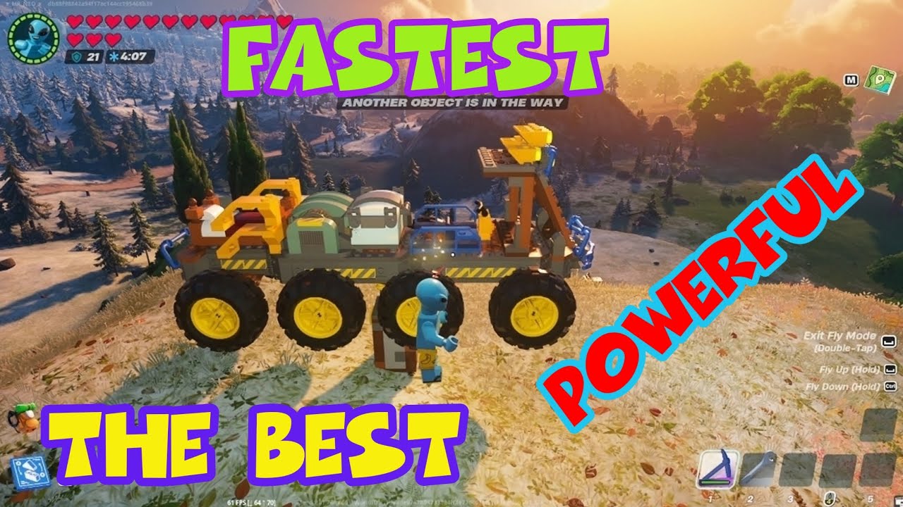 HOW TO BUILD THE BEST AND FASTEST FORTNITE LEGO CAR.THE BEST CAR IN ...