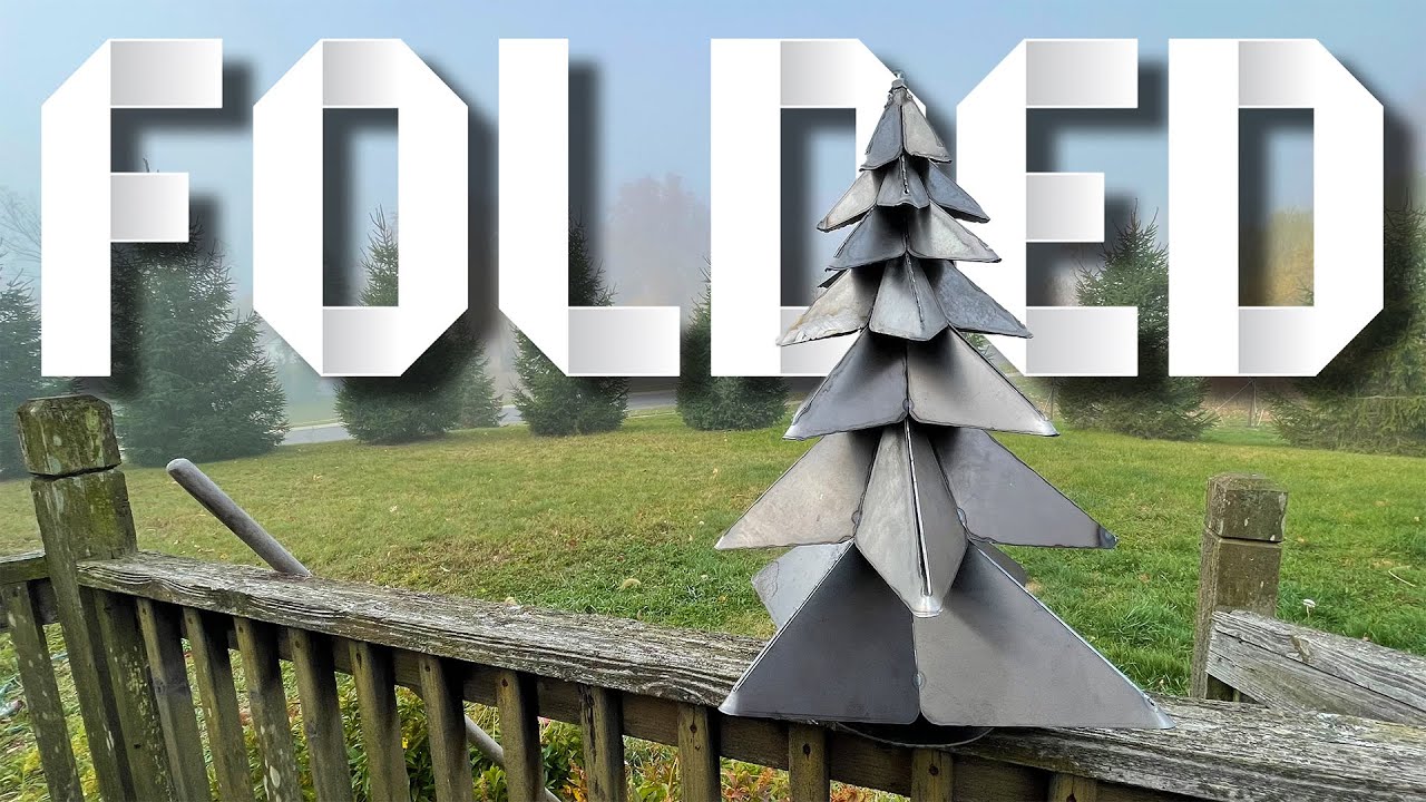 Plasma Cutting with Patterns | Folded Steel Tree - YouTube