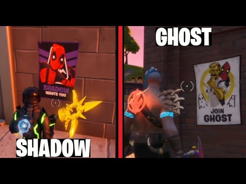 Deface GHOST or SHADOW posters - Fortnite Deadpool Chapter 2 - YouTube