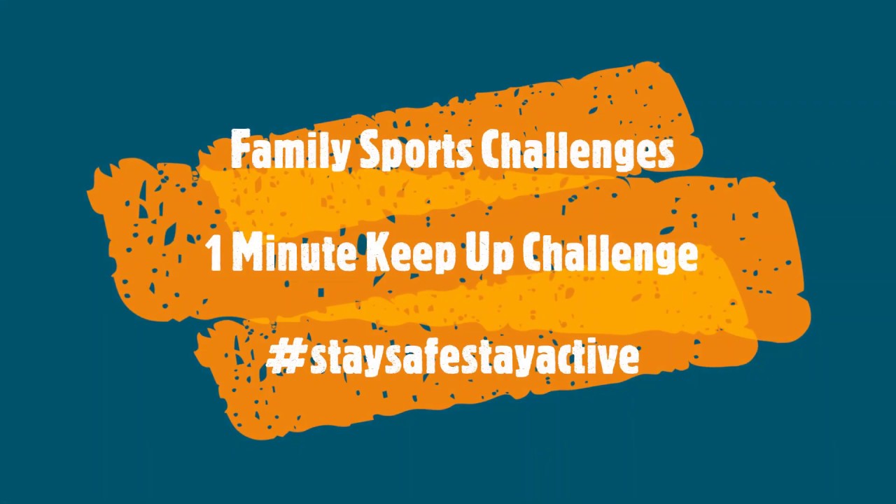 Family Sports Challenge 6 - 1 Minute Keep Up Challenge - YouTube