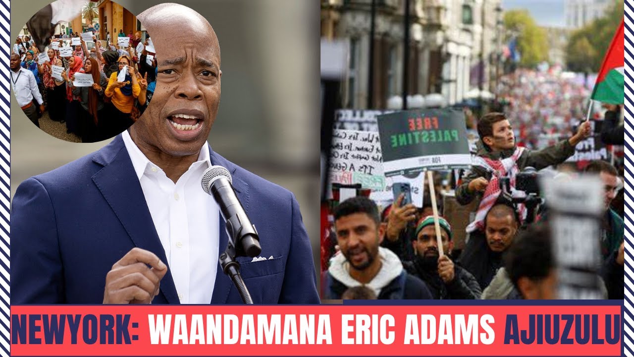 WAANDAMANAJI WANAOUNGA MKONO PALESTINA WAANDAMANA KUSHINIKIZA MEYA WA ...
