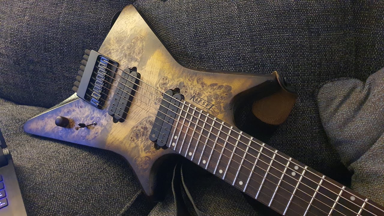 Kiesel Type-X Multiscale Headless 8 String + GGD Invasion Demo - YouTube