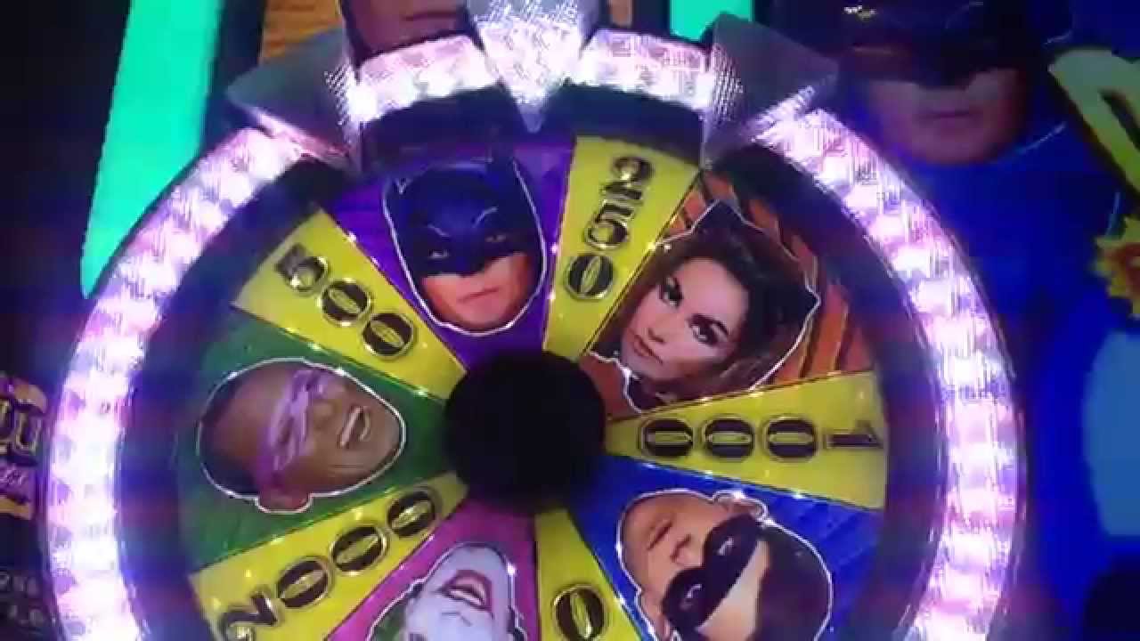 Batman Slot Machine DYNAMIC DUO BIG WHEEL BONUS - YouTube