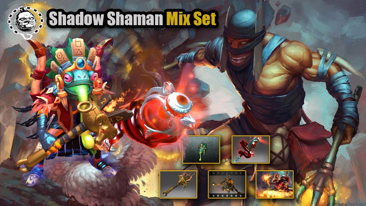 Dota 2 Shadow Shaman Best Mix Set Lash of the Lizard Kin + Crimson ...