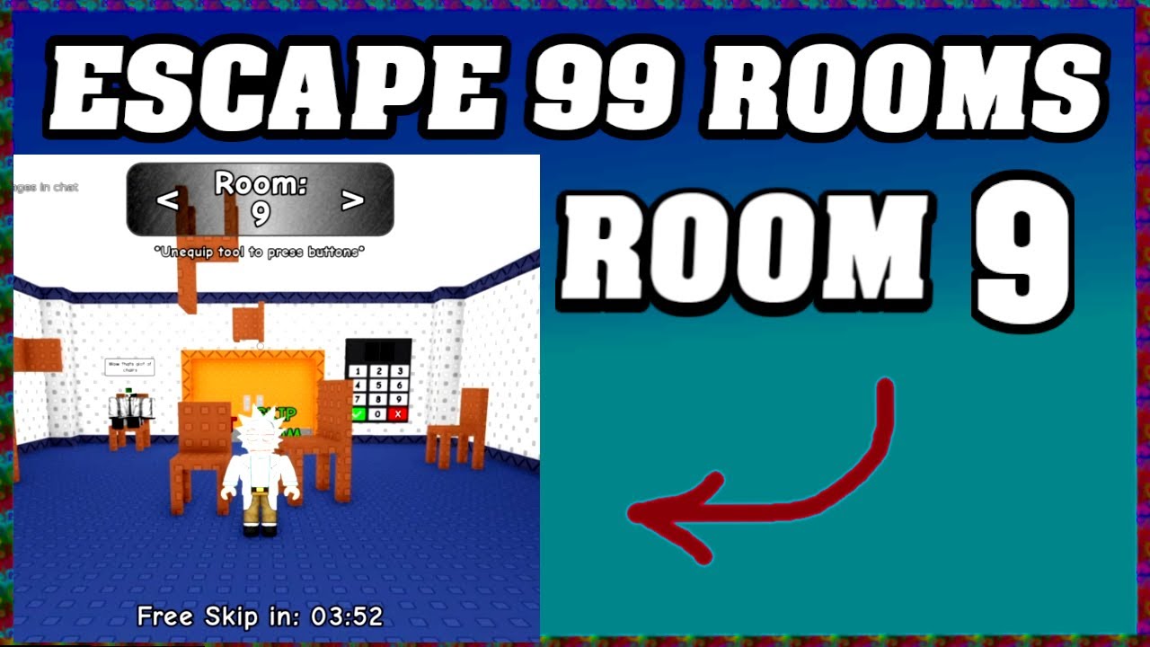 ROOM 9 ESCAPE 99 ROOMS Roblox Walkthrough [Full Guide English] 🗝️ - YouTube