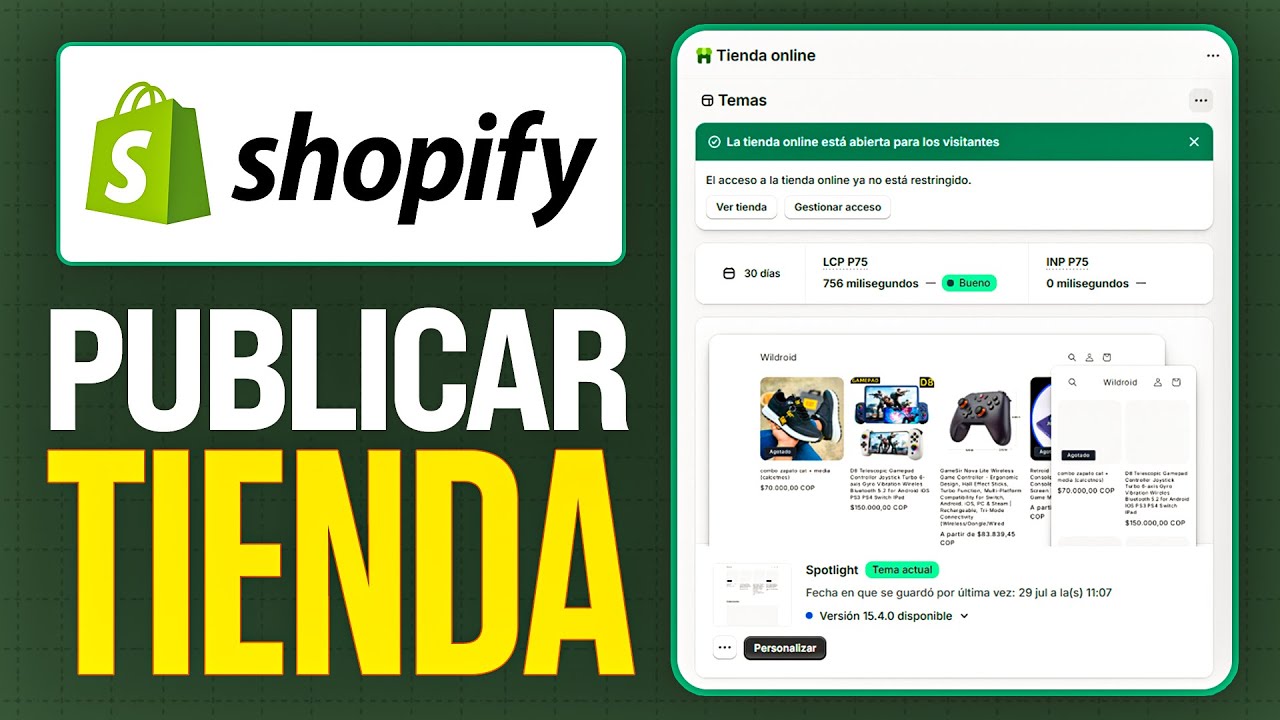 Cómo Publicar mi Tienda de Shopify (2025) Paso a Paso - YouTube