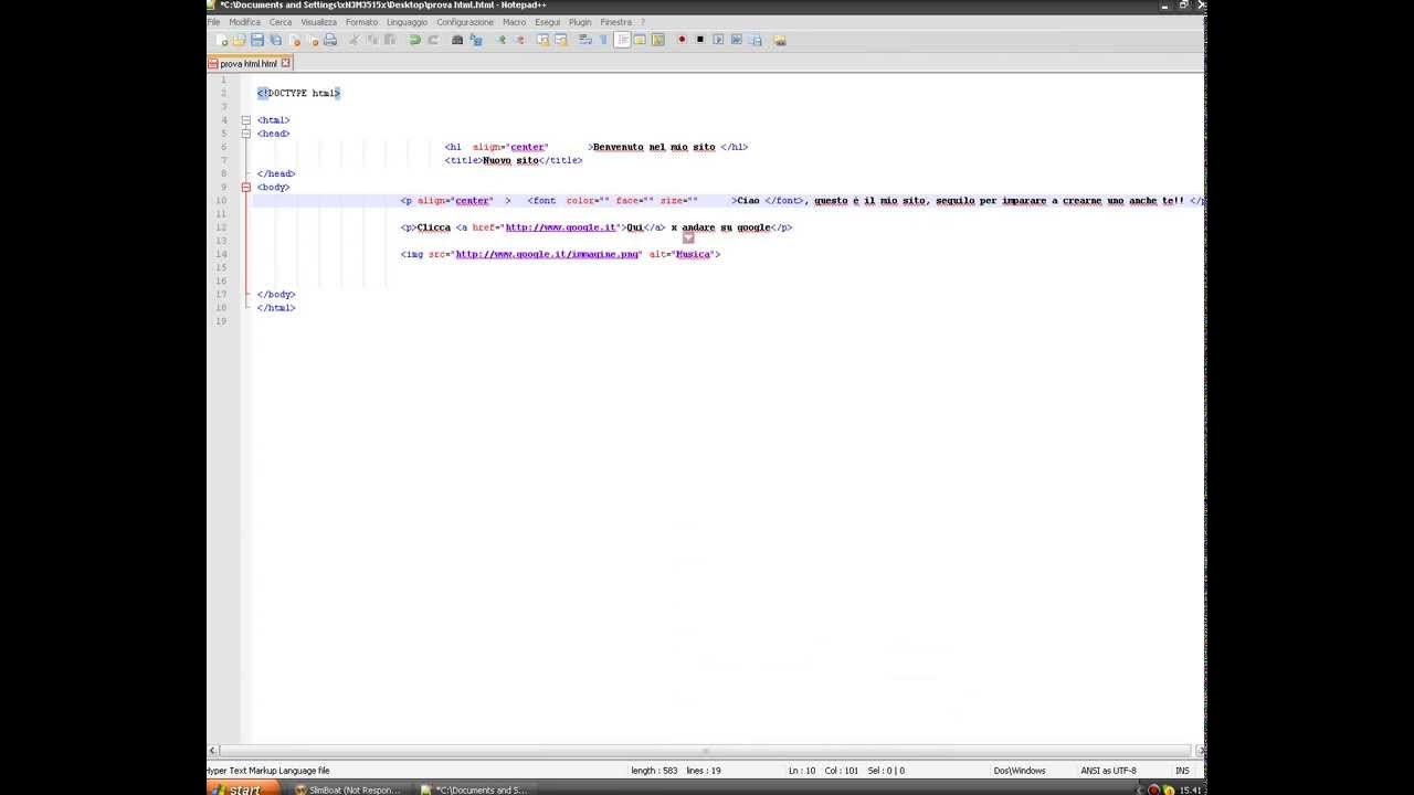 Creazione di un sito Web con HTML-Javascript-Php-CSS - YouTube