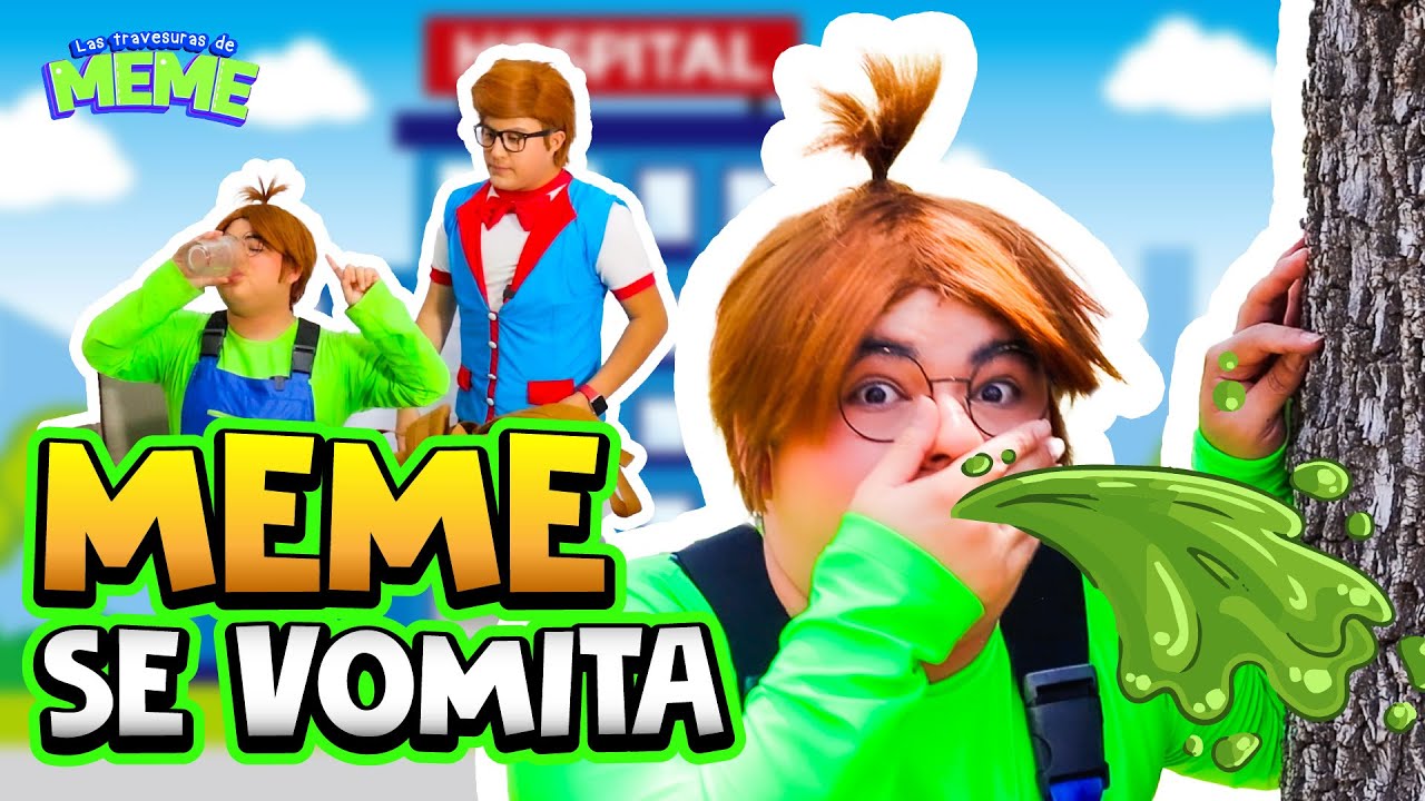 Meme se vomita por comer mucho | Meme está enfermo | Meme no hace la ...
