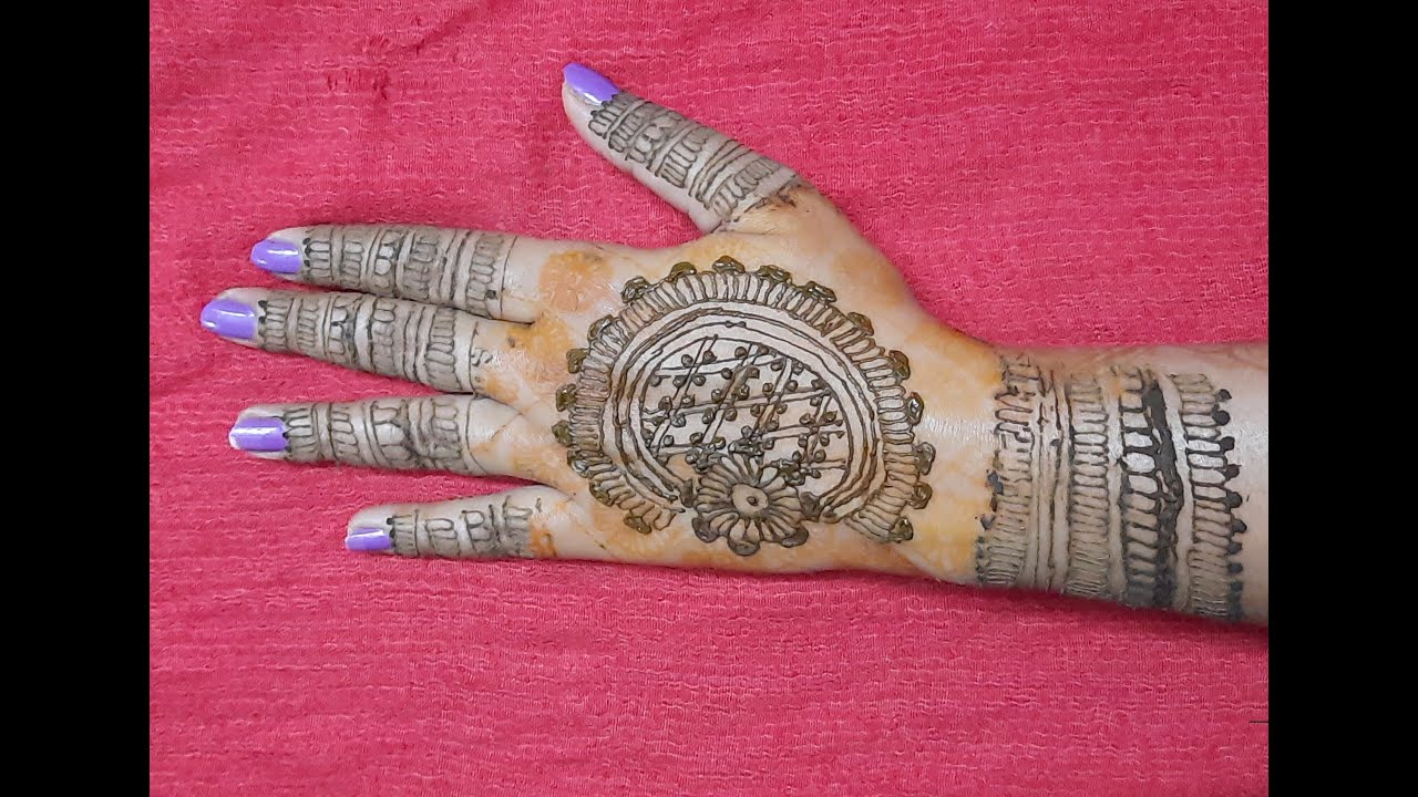 Simple and Easy Mehndi Art || Mehdi design for bride - YouTube