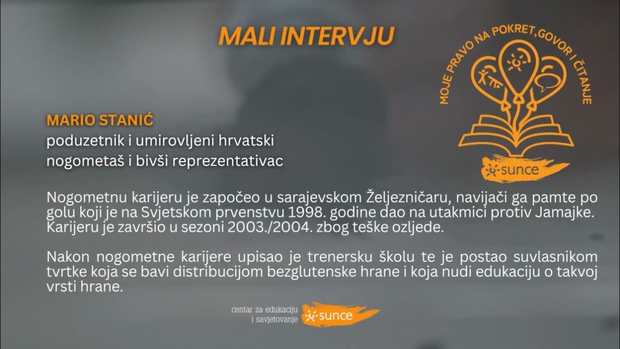 MARIO STANIĆ - MALI INTERVJU - Važnost čitanja - YouTube