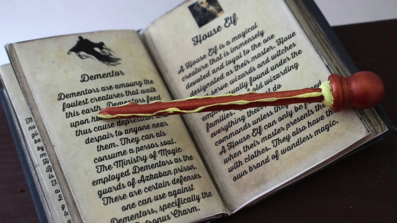 DIY Book The Care of Magical Creatures - YouTube