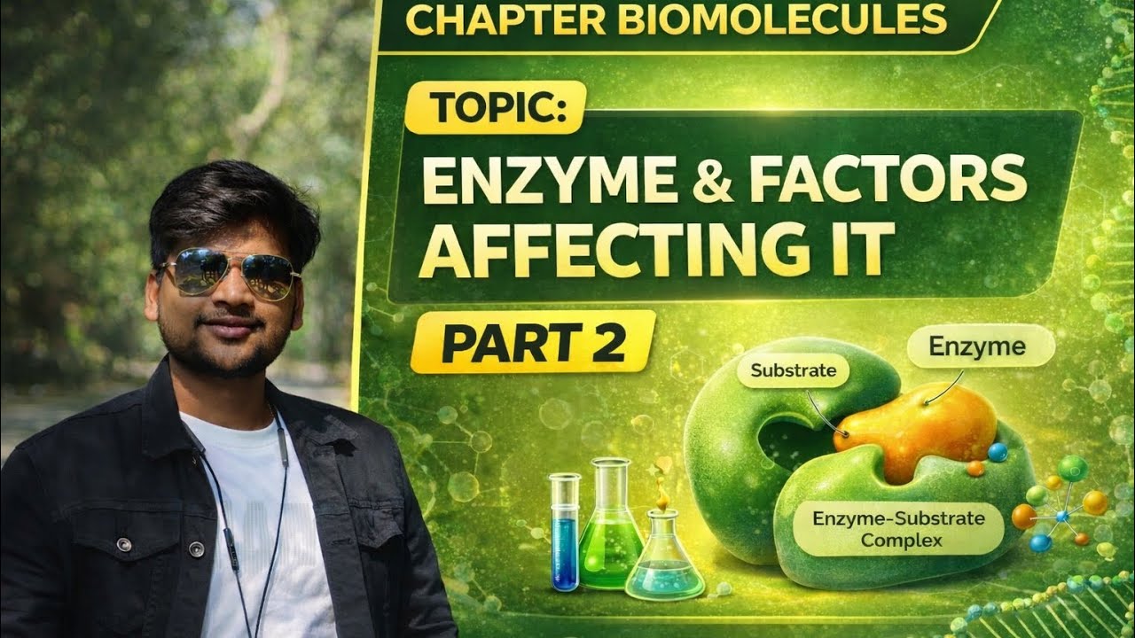 ||Biomolecules||Enzyme and factors affecting it ||Mechanism of Enzyme ...