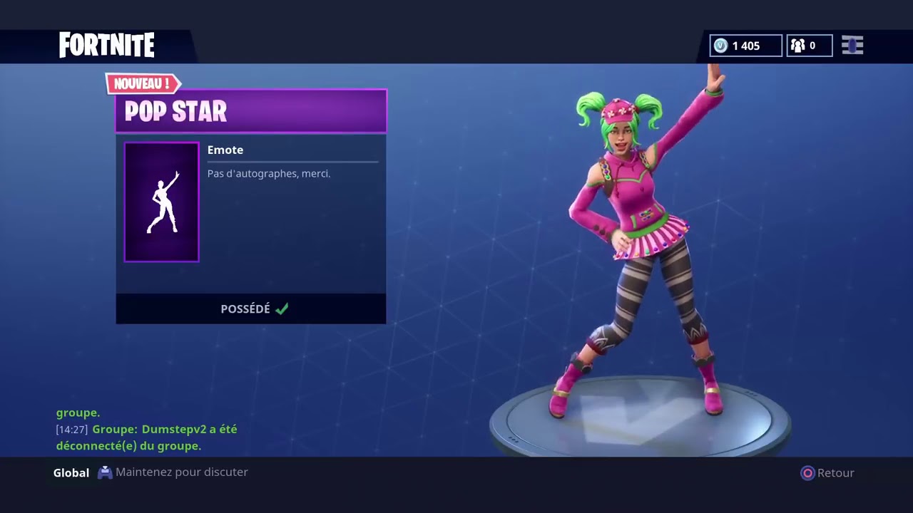 Fortnite *NEW* dance POP star - YouTube