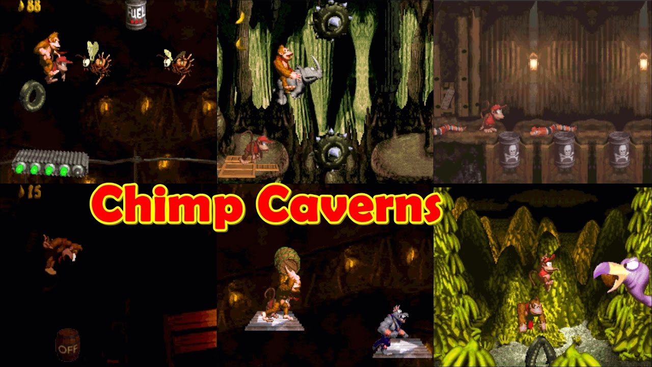 Donkey Kong country - Chimp Caverns - YouTube