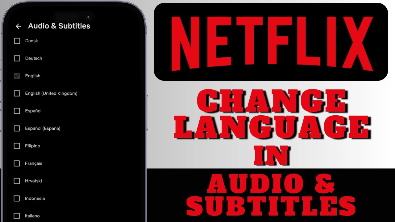 How To Change Language In Audio And Subtitle On Netflix App! - YouTube