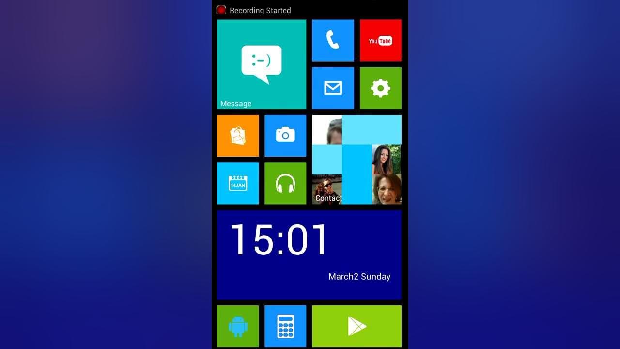 Transform your android into windows phone - YouTube