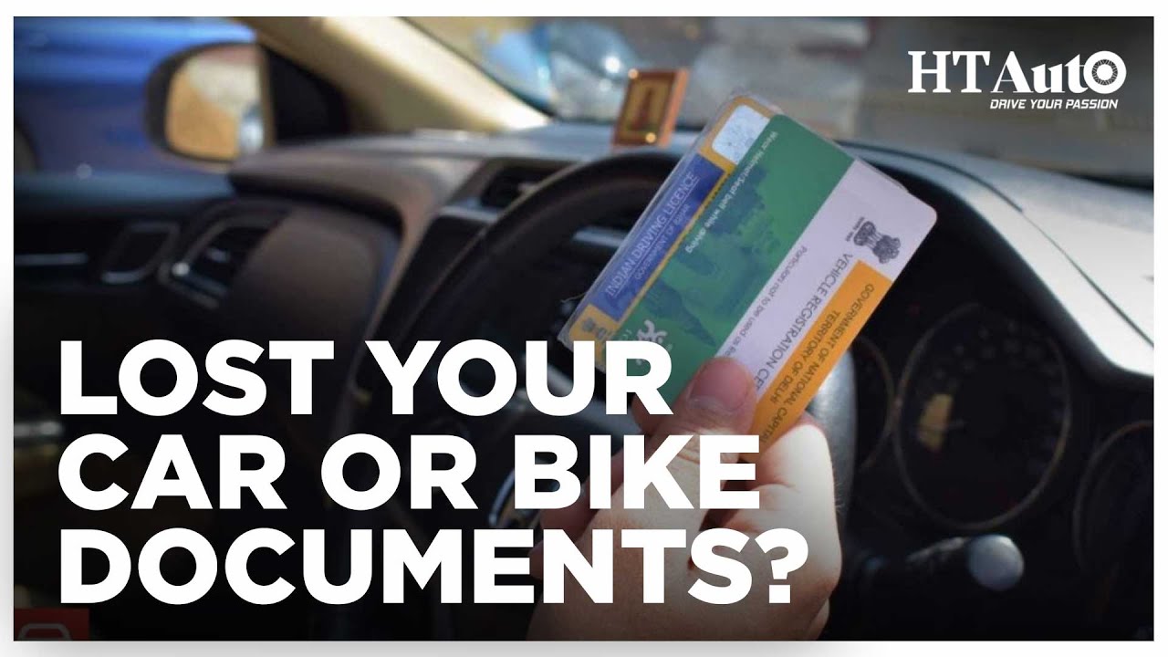 Lost Your Car or Bike Documents | All Things Auto | HT Auto - YouTube