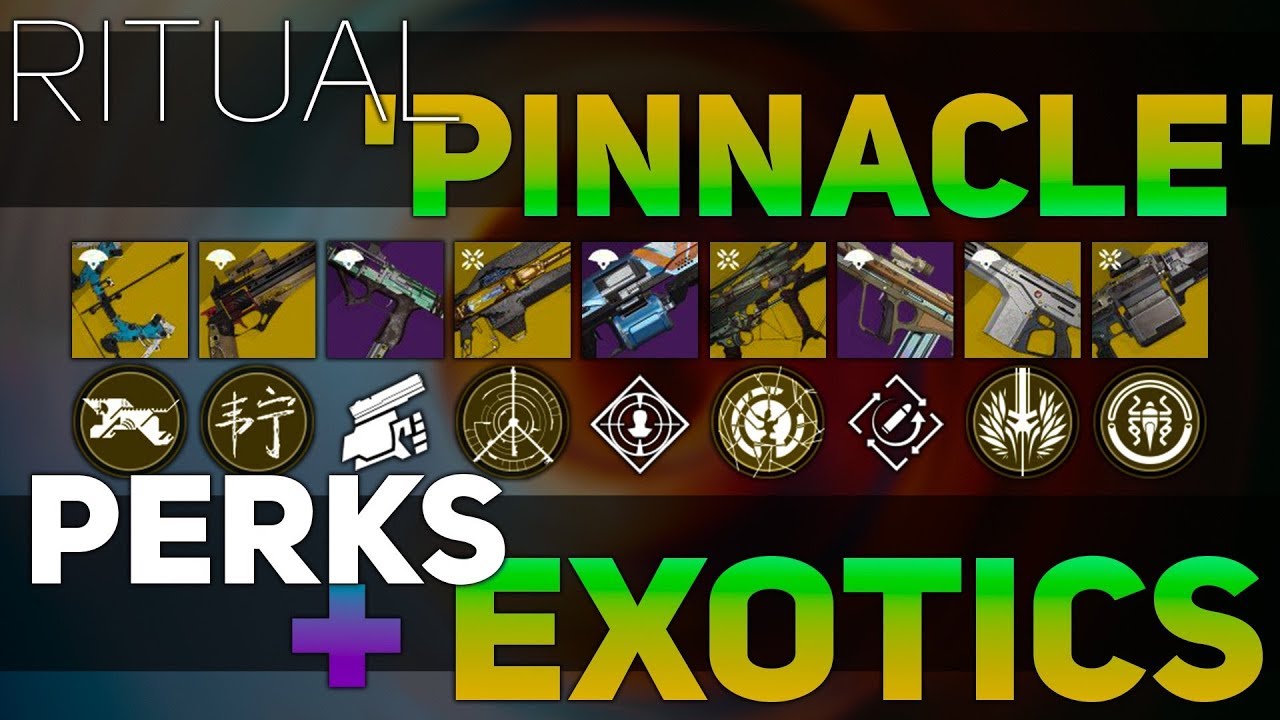 Ritual 'Pinnacle' Weapon Perks + Shadowkeep Exotic Weapons (Perk ...
