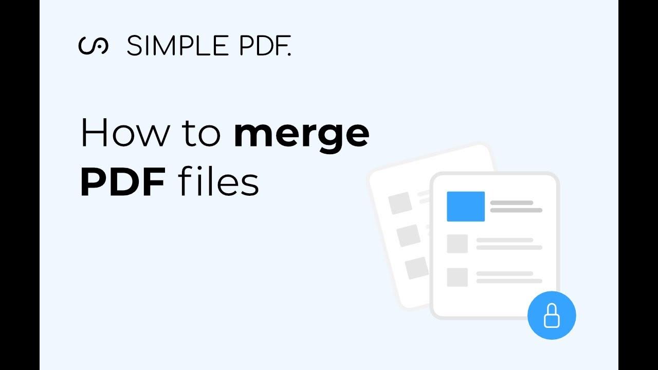 How to merge PDFs with SimplePDF.eu - YouTube