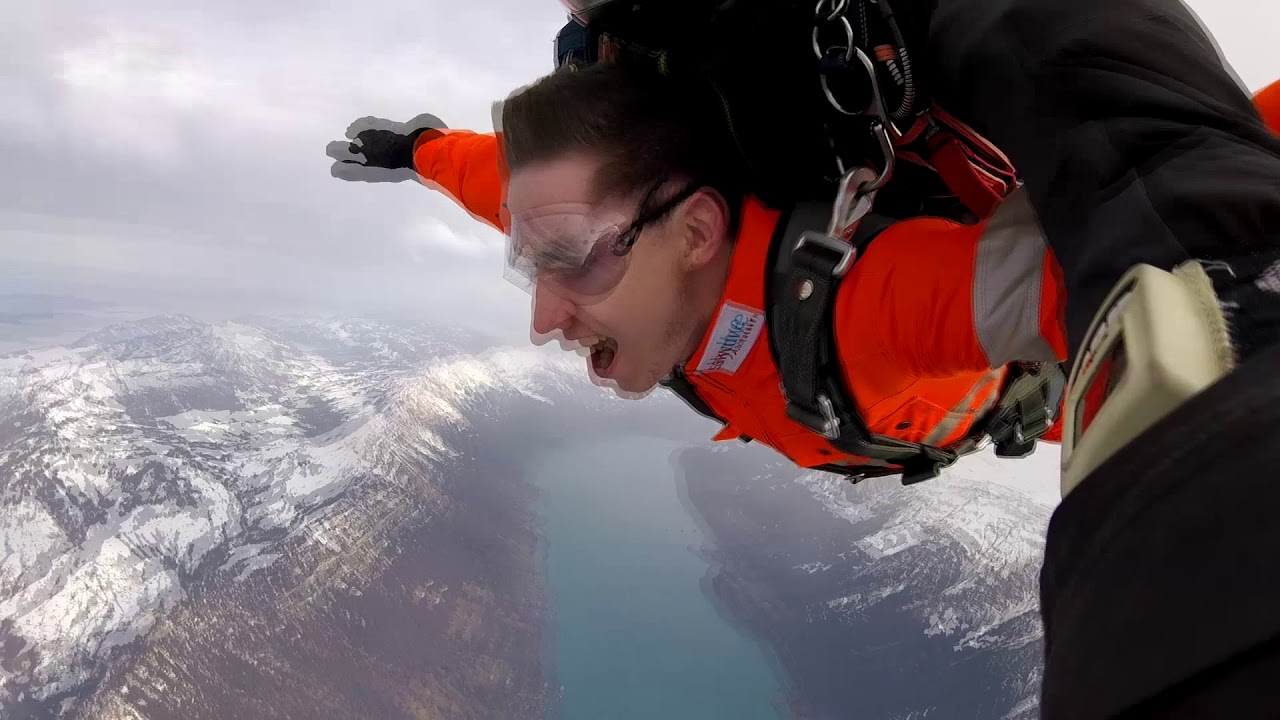 Tandem Heli-Skydive over Interlaken - YouTube