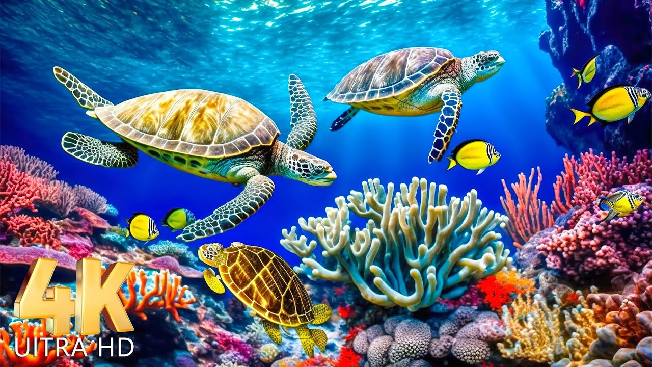 11 HOURS 4k Great Ocean Moment 🐋- Coral Reefs and Colorful Sea Life ...