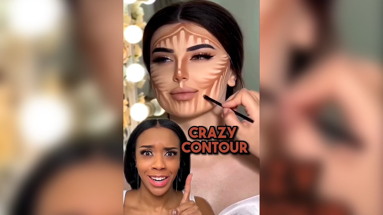 YAY 👍 or NAY? 👎 CRAZY CONTOUR MAKEUP TUTORIAL 😱🤎 - YouTube
