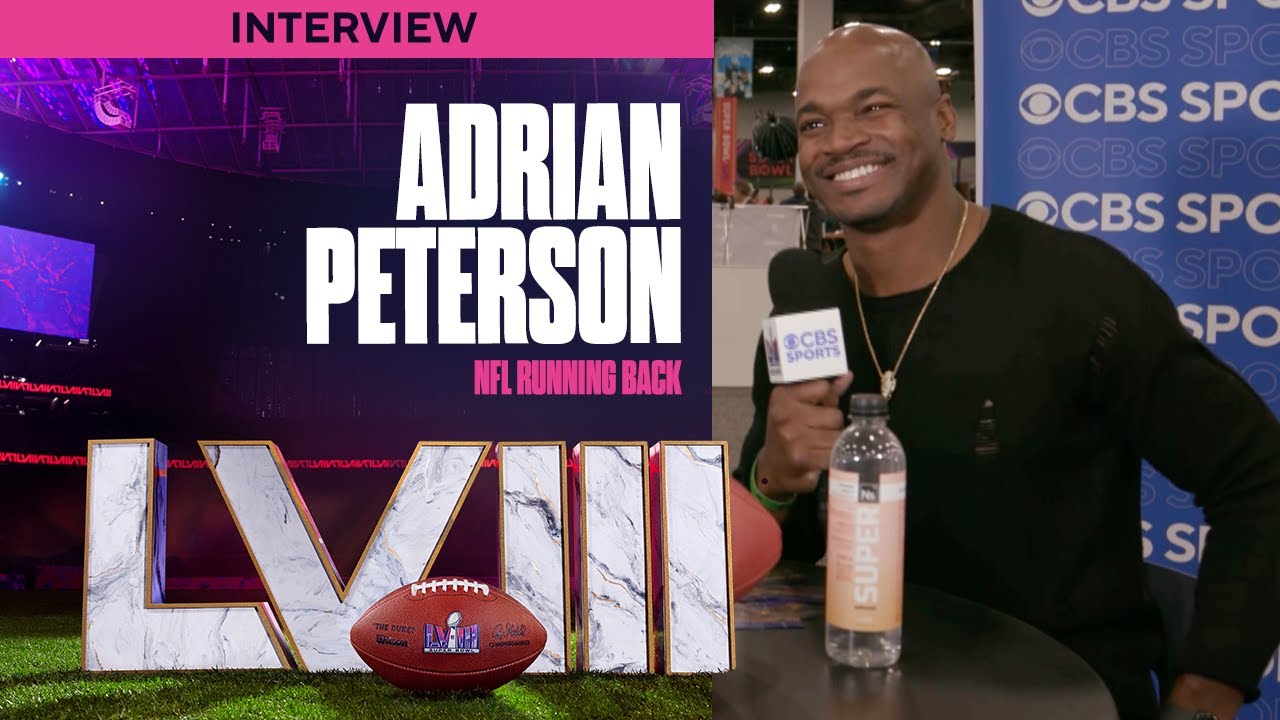 ADRIAN PETERSON INTERVIEW: Top 5 RBs All Time, Retirement & Best Active ...