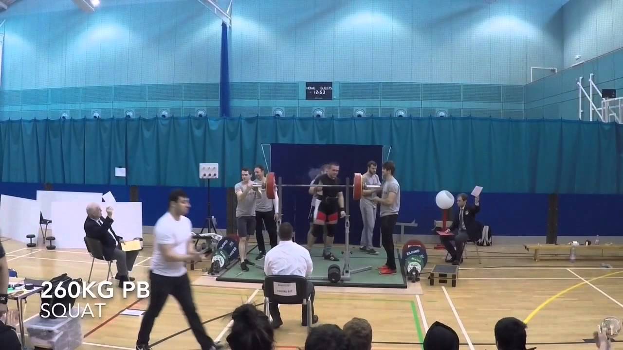 Frank Sanders - Varsity & British University Champs 740kg Total - YouTube