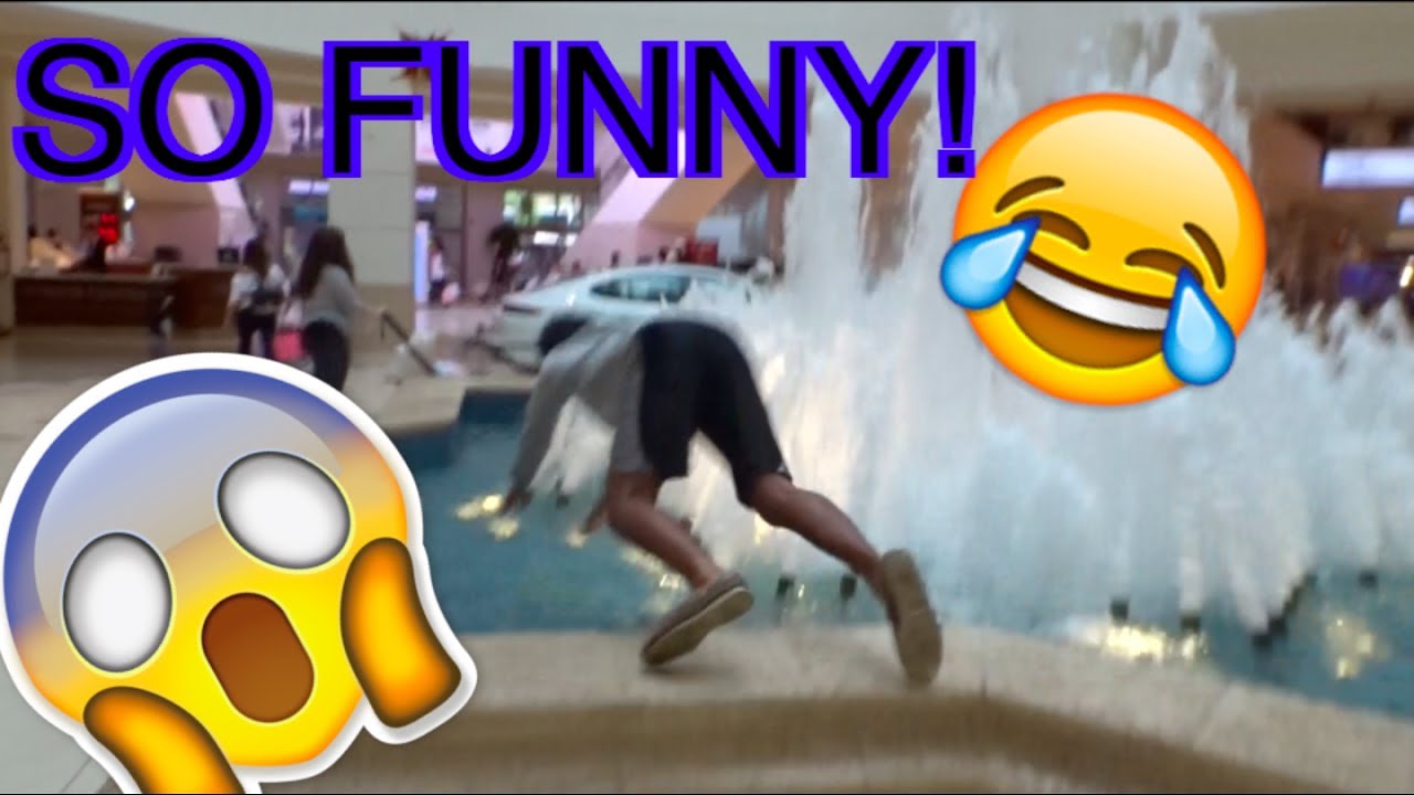 Or Dori - FOUNTAIN JUMPING AT THE MALL! - YouTube