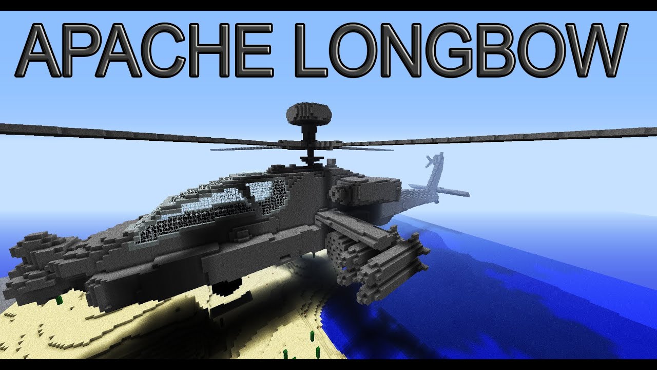 3D Apache Helicopter in Minecraft - YouTube