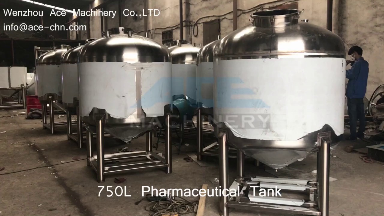 750L Pharmaceutical Storage Tank - YouTube