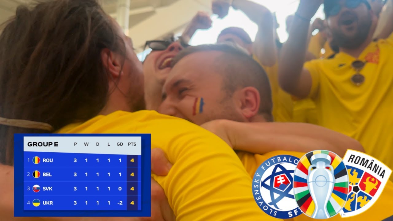 ROMANIA DRAW TO SLOVAKIA & WIN GROUP E! #euro2024 #roadto700 #svkrou - YouTube