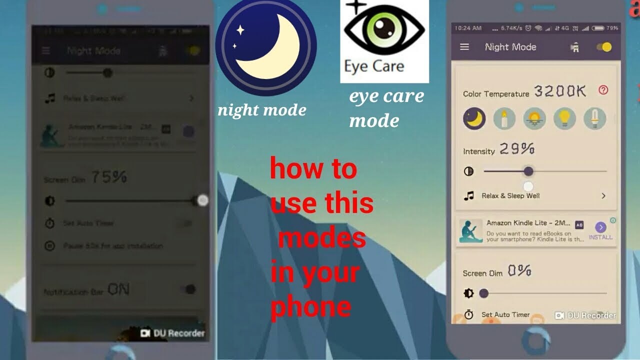 How to enable eye care & night mode in android by techno how to - YouTube