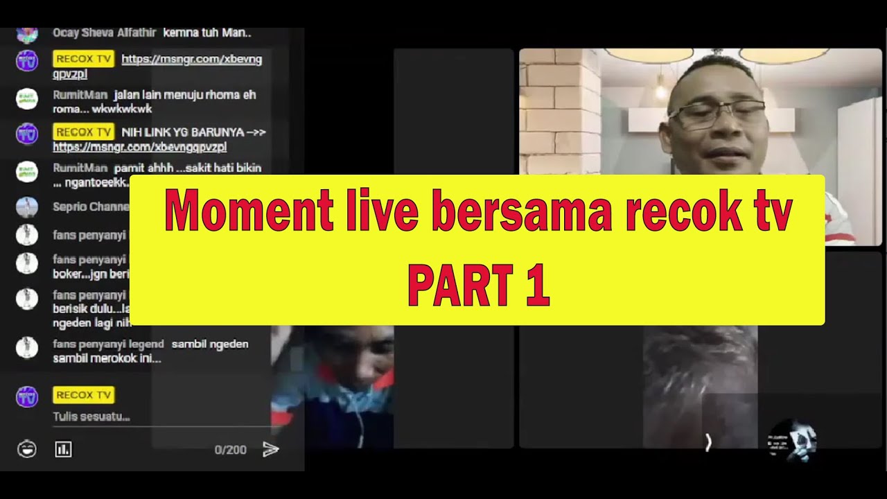 MOMENT LIVE BERSAMA RECOK TV (PART 1) - YouTube