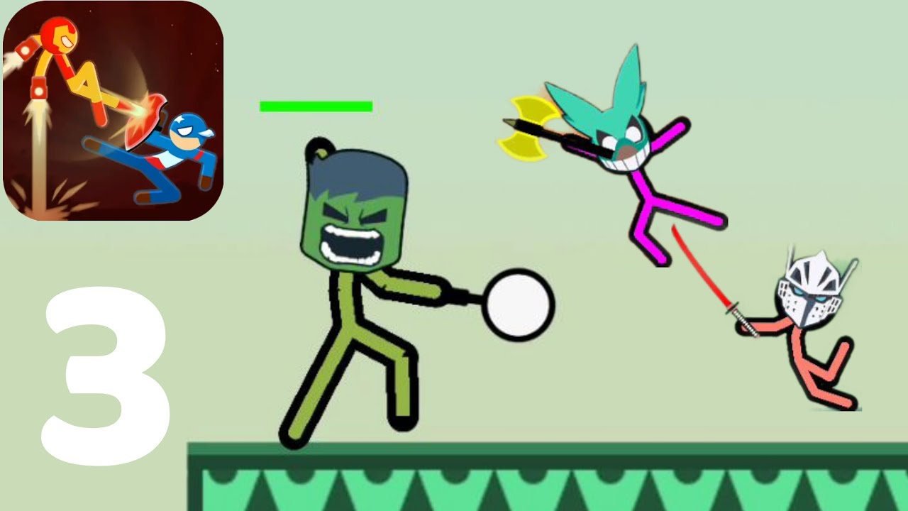 *HULK* Stickman Fight Battle - YouTube