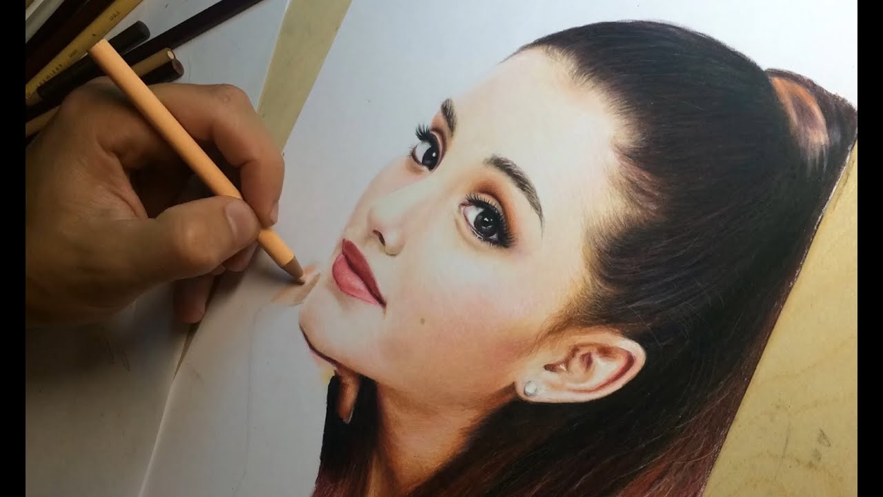 Drawing Ariana Grande - YouTube