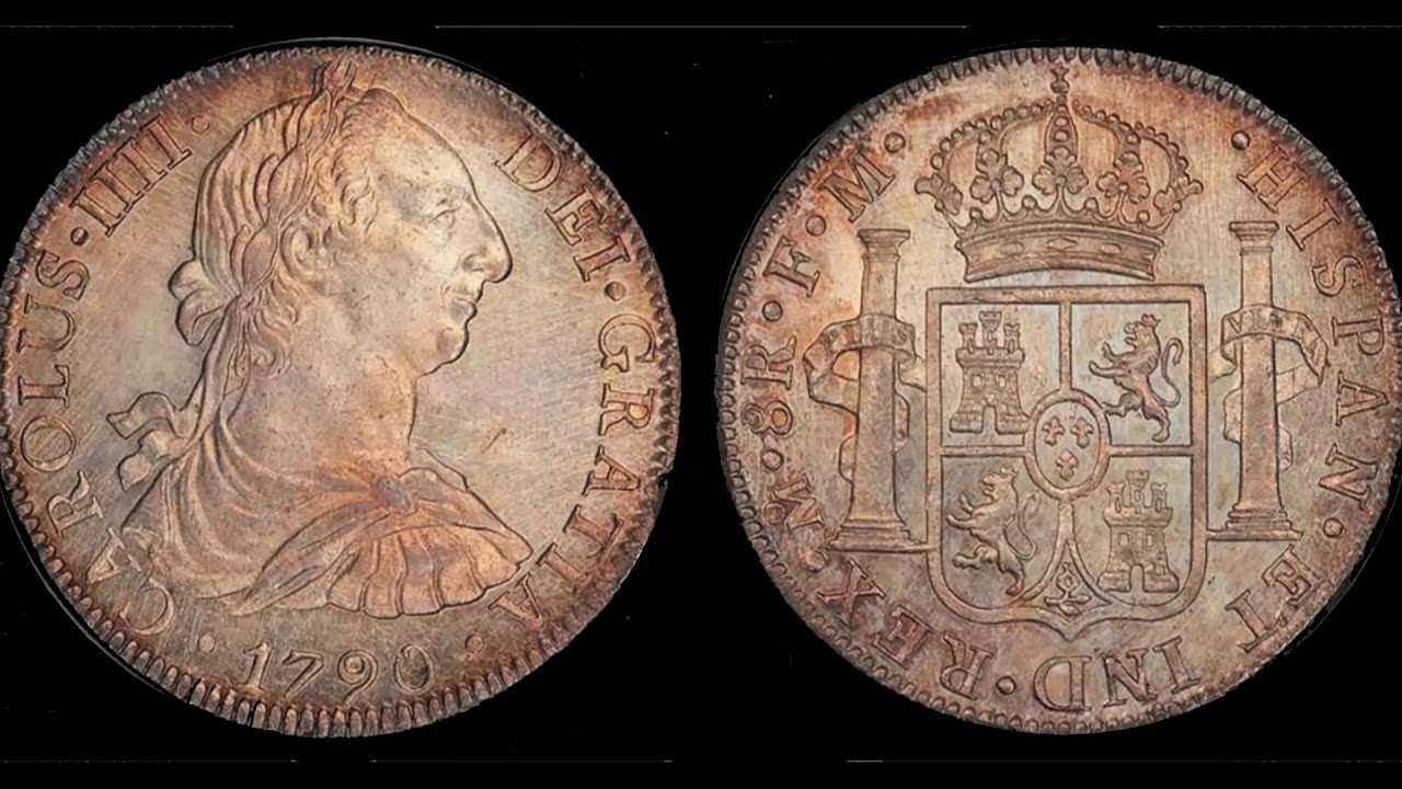 1790 MEXICO 8 REALES TONED - YouTube