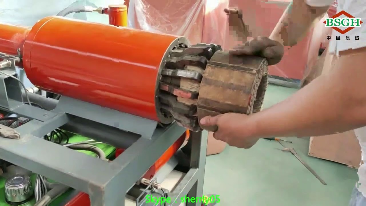 How to Operate Motor Stator Recycling Machine? 丨Motor Stator Pulling ...