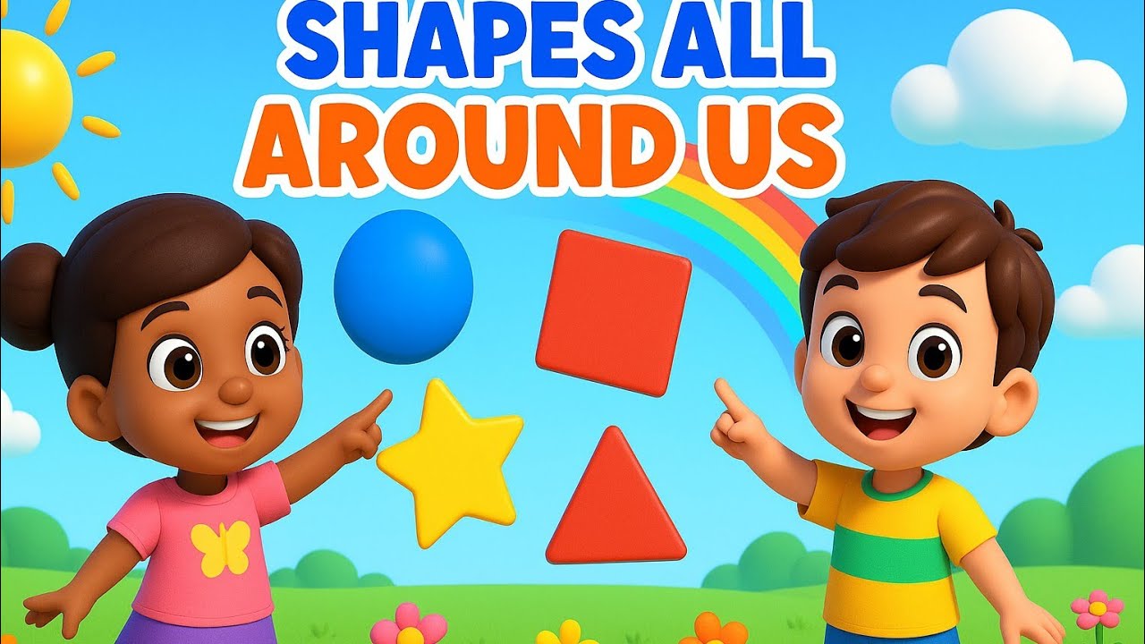 Shapes All Around Us 🔷🔺 | Fun Shape Song & Learning Adventure for Kids ...