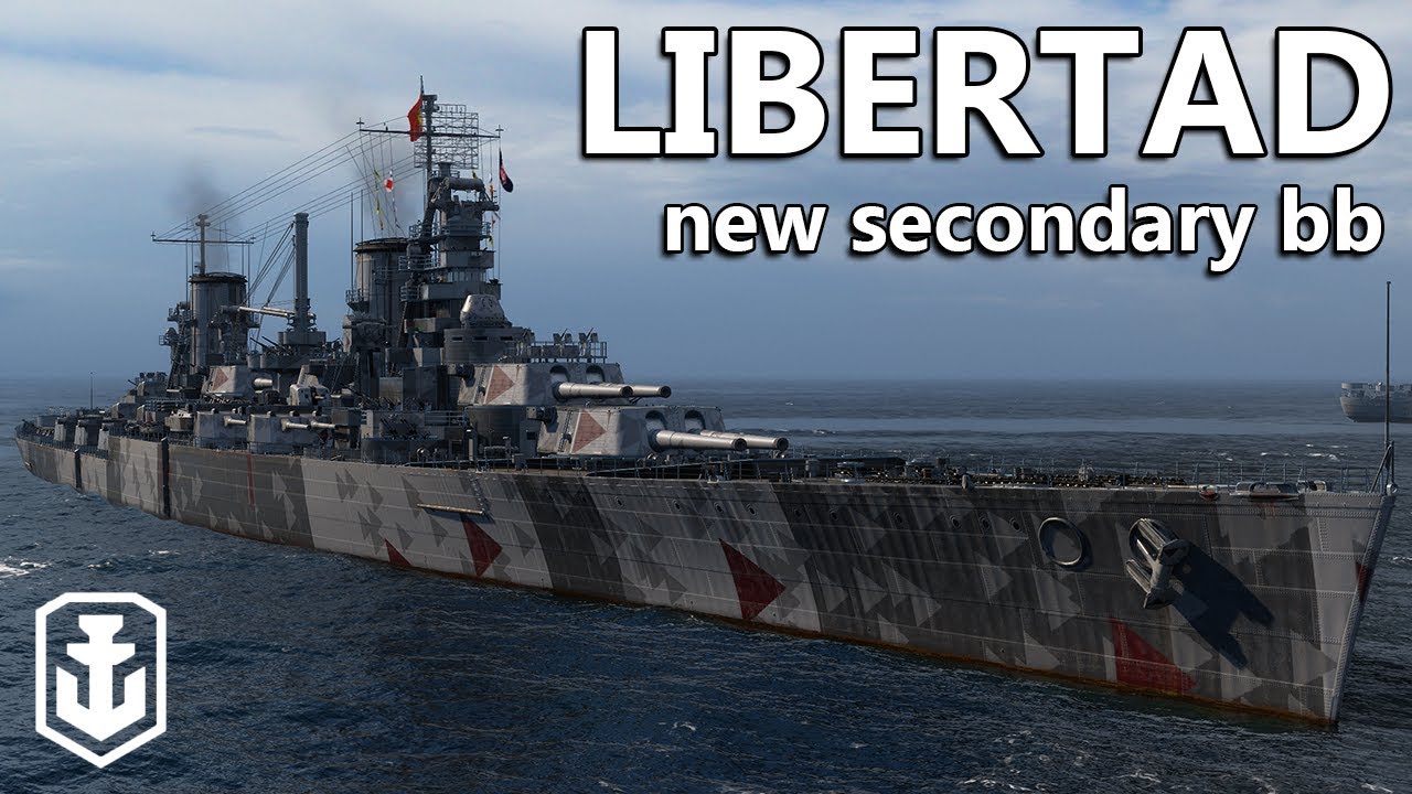 The New Best Secondary Battleship In World of Warships (Libertad First ...