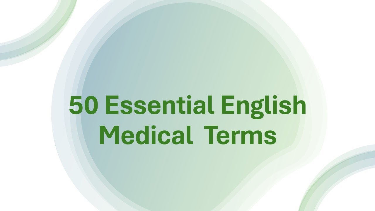 50 Essential Medical Phrases in English | Master Medical Vocabulary for ...