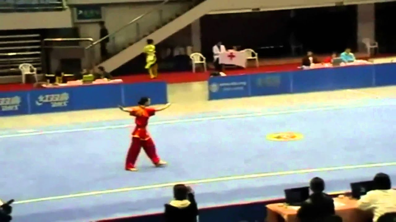 Martial arts of China with music : musical wushu form by athlete of ...