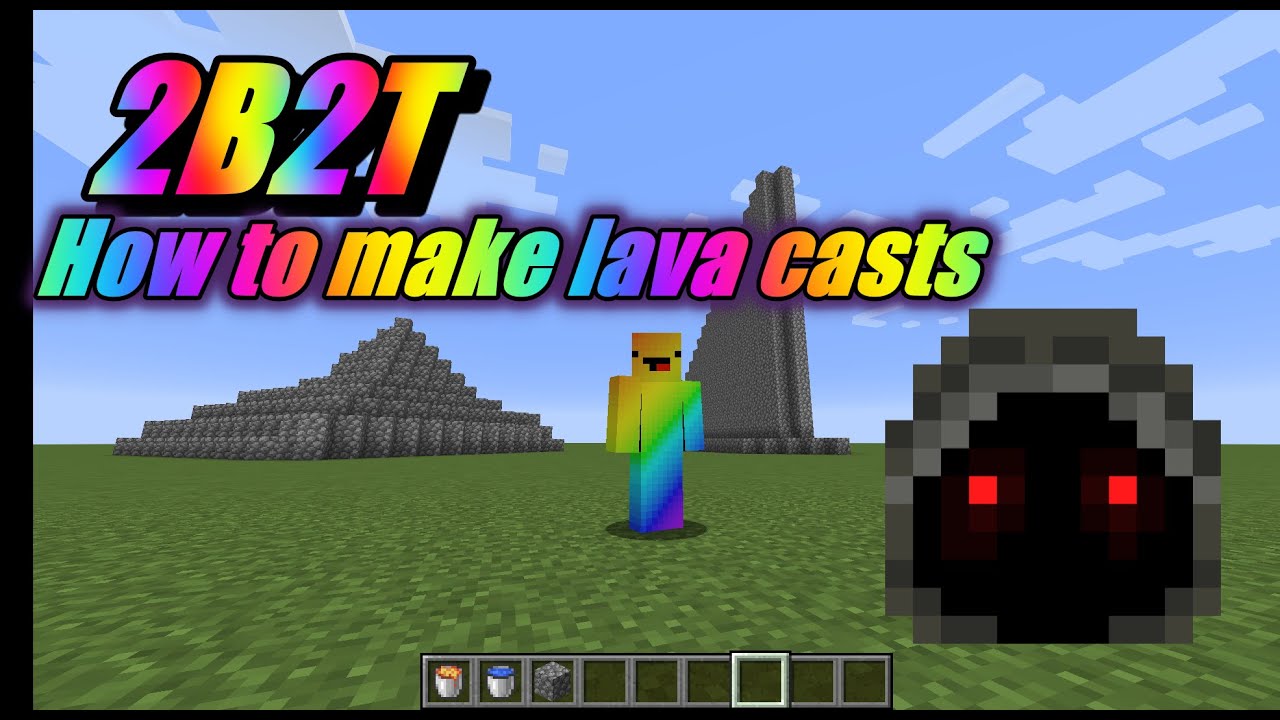 How to make 2b2t`s lava casts tutorial - YouTube