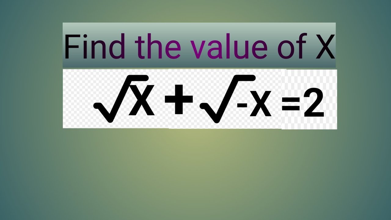 How to find x value!! - YouTube