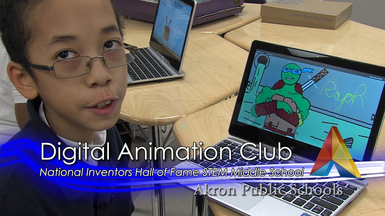NIHF-STEM Middle School Digital Animation After School Club - YouTube