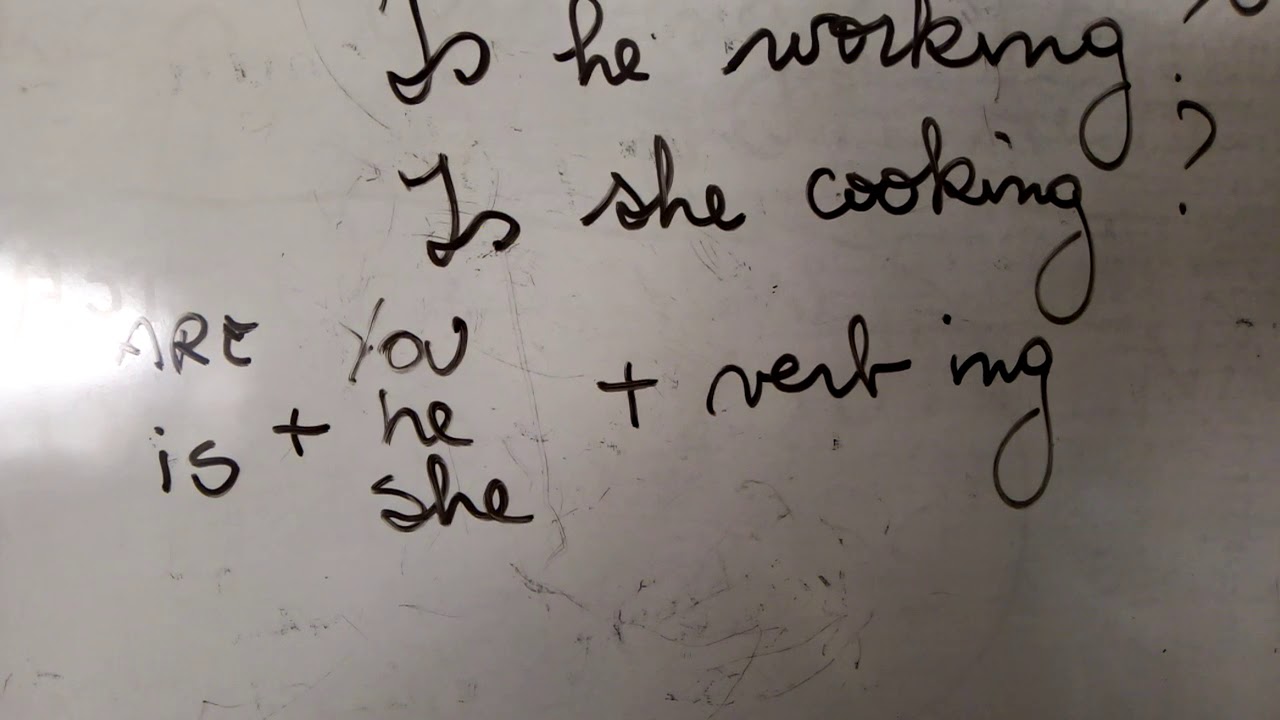 Action Now. Present Continuous Interrogative Form - YouTube