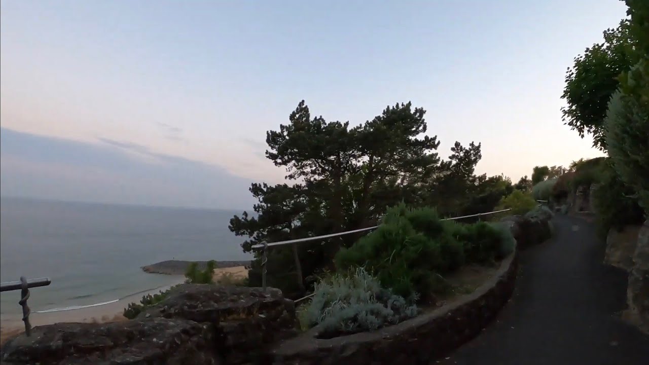 A Walk up Zig Zag path in Folkestone - YouTube