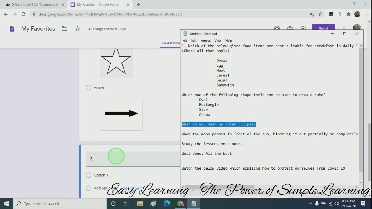 Google Certified Educator Level 1 Training_Google Form - YouTube